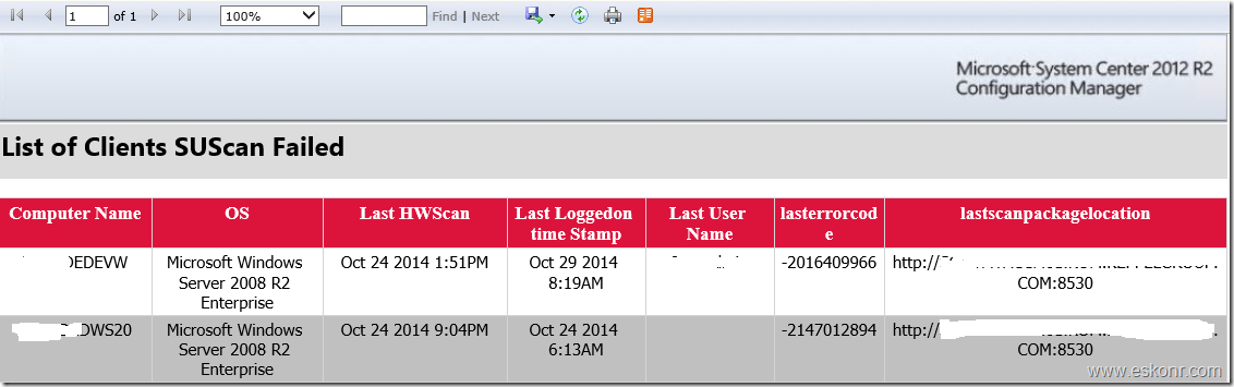 Sccm Configmgr 2012 Report Get The Status Of Software Update Scan