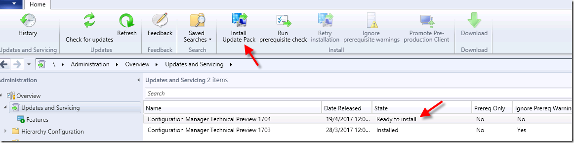 Sccm Configmgr Technical Preview Update 1704 Available All About Microsoft Endpoint Manager