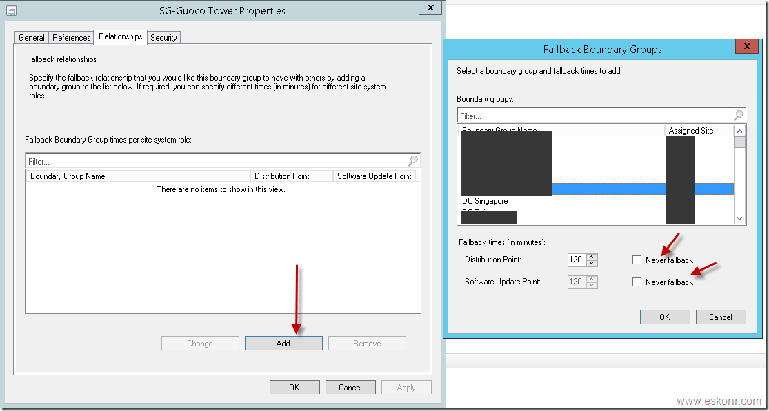 Sccm Configmgr Report For Boundary Group Relationships With Fallback