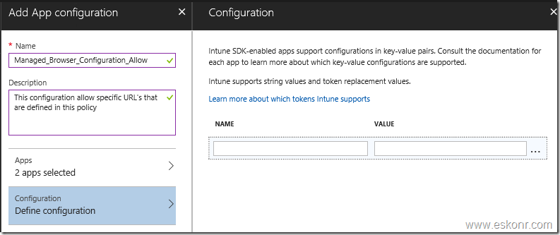 Configure Bookmarks Allow And Block Urls For The Managed Browser Using