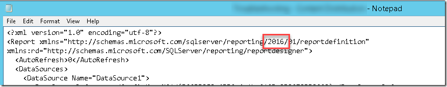 Configmgr SSRS failed to upload RDL with error code definition of this report is not valid or ...