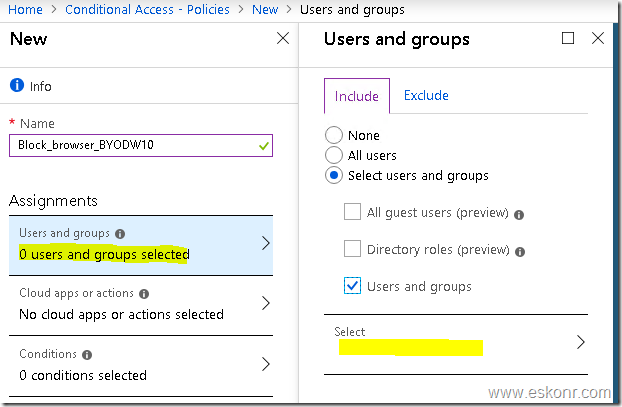 Conditional access to block browser session for intune MDM enrolled devices – All about ...
