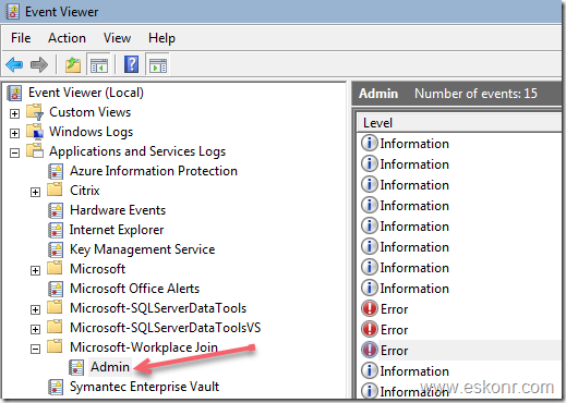 workplace join (Hybrid Azure AD Join) for windows failed with error ...