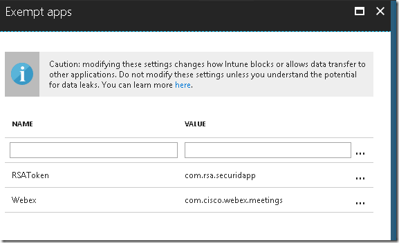 How to create exceptions to the Intune Mobile Application Management ...