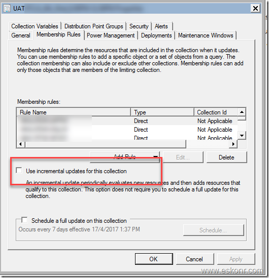 SCCM Configmgr monitoring Collection Evaluations and change update ...