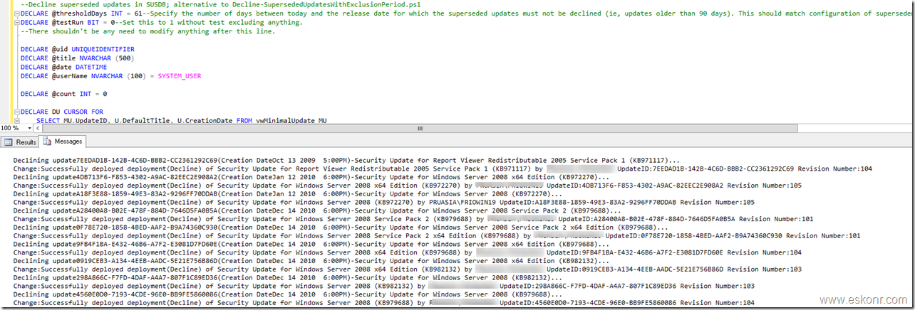 Clean up your WSUS database for better performance and SCCM software ...