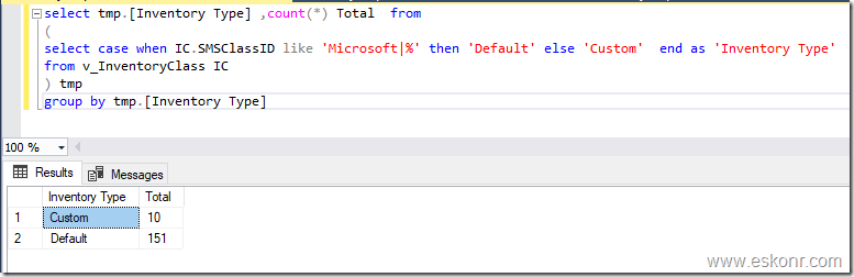 How to find custom hardware inventory classes imported (MOF) into ...