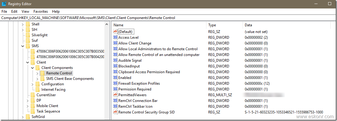 SCCM remote control failed to do Handshake in Server. An existing ...