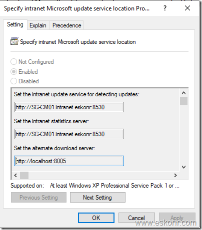 Managing windows updates using Configuration Manager and Group policy ...
