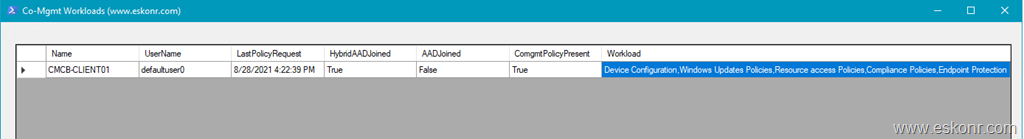 SCCM Right Click Tool Managed workloads of co-managed device – All ...