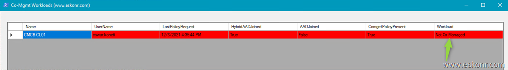 SCCM Right Click Tool Managed workloads of co-managed device – All ...