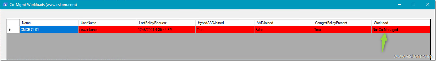 SCCM Right Click Tool Managed workloads of co-managed device – All ...
